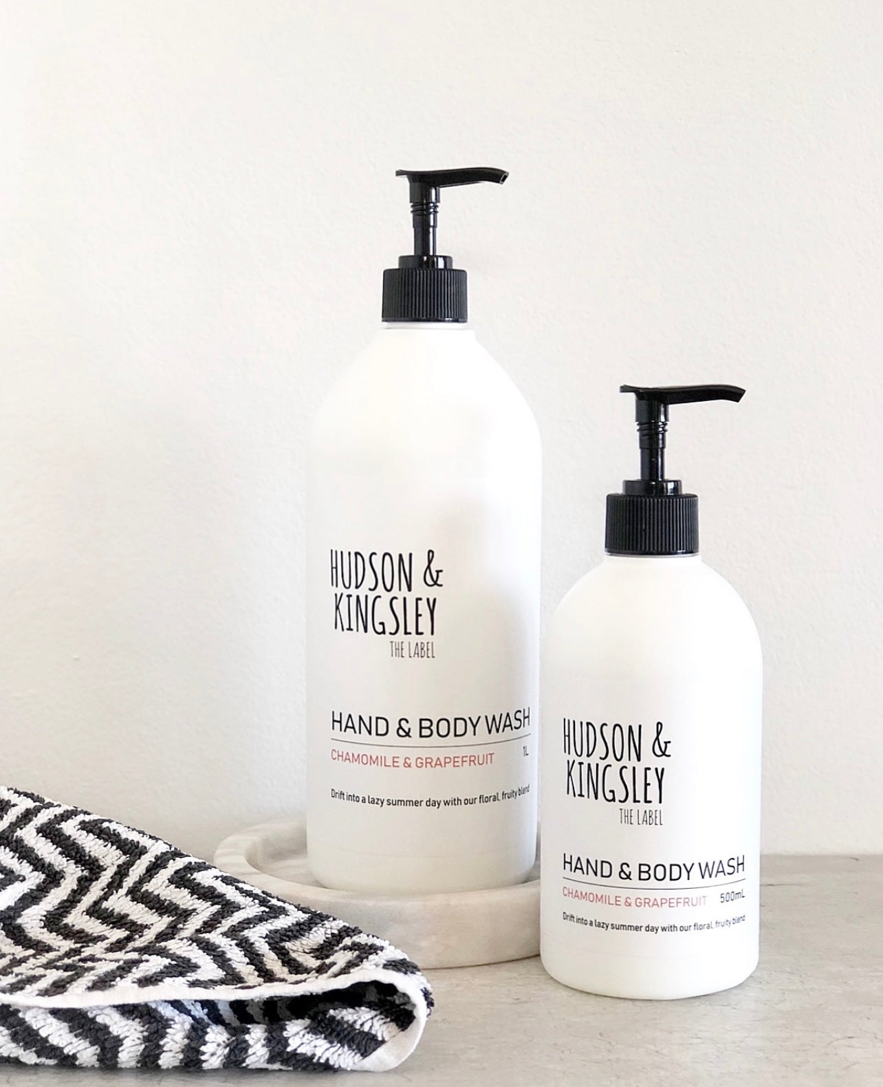 1 Litre Hand & Body Wash - Chamomile & Grapefruit – Hudson and Kingsley ...